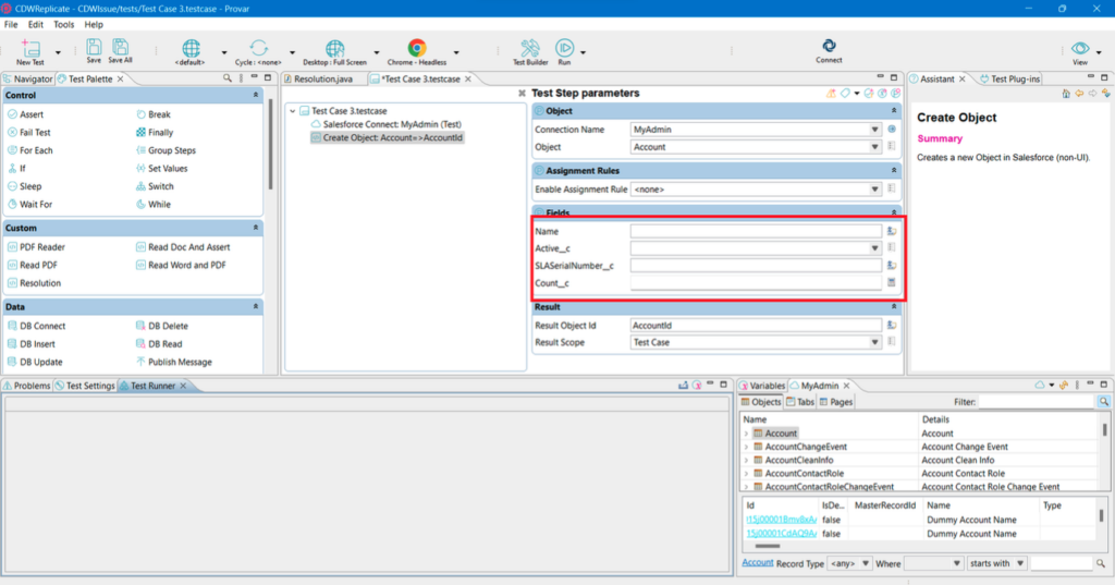 Create Records Via Api Provar Documentation